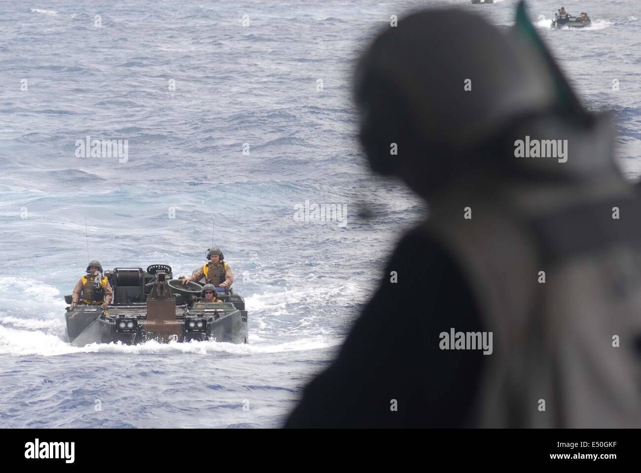 Kaneohe Bay, Hi. 10th July, 2014. JULY 18: Amphibious Assault Vehicles ...