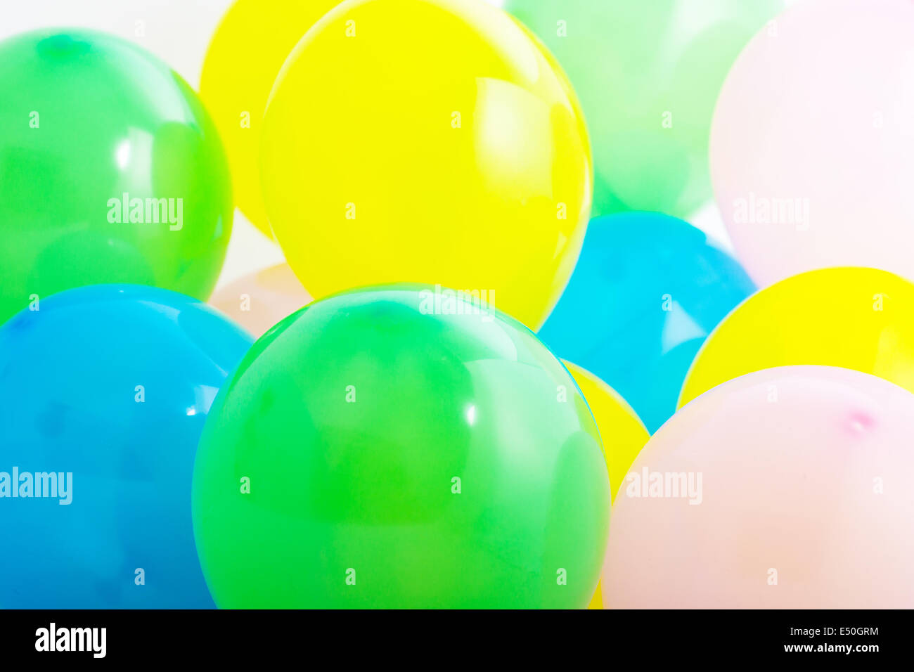 Colourful party balloons Stock Photo - Alamy