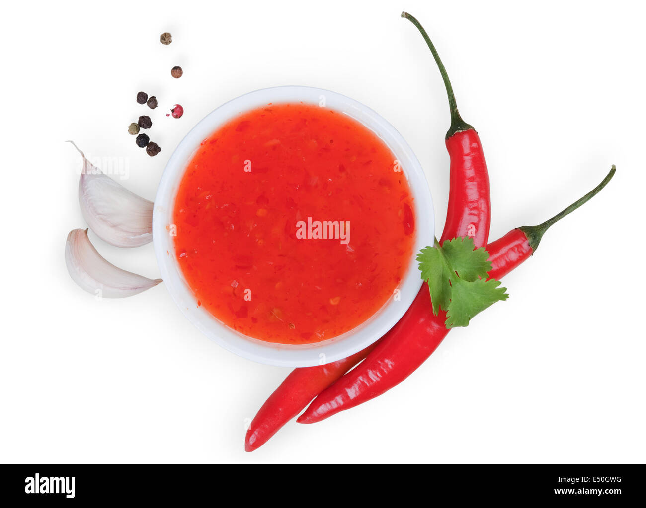 Hot garlic sauce Cut Out Stock Images & Pictures - Alamy