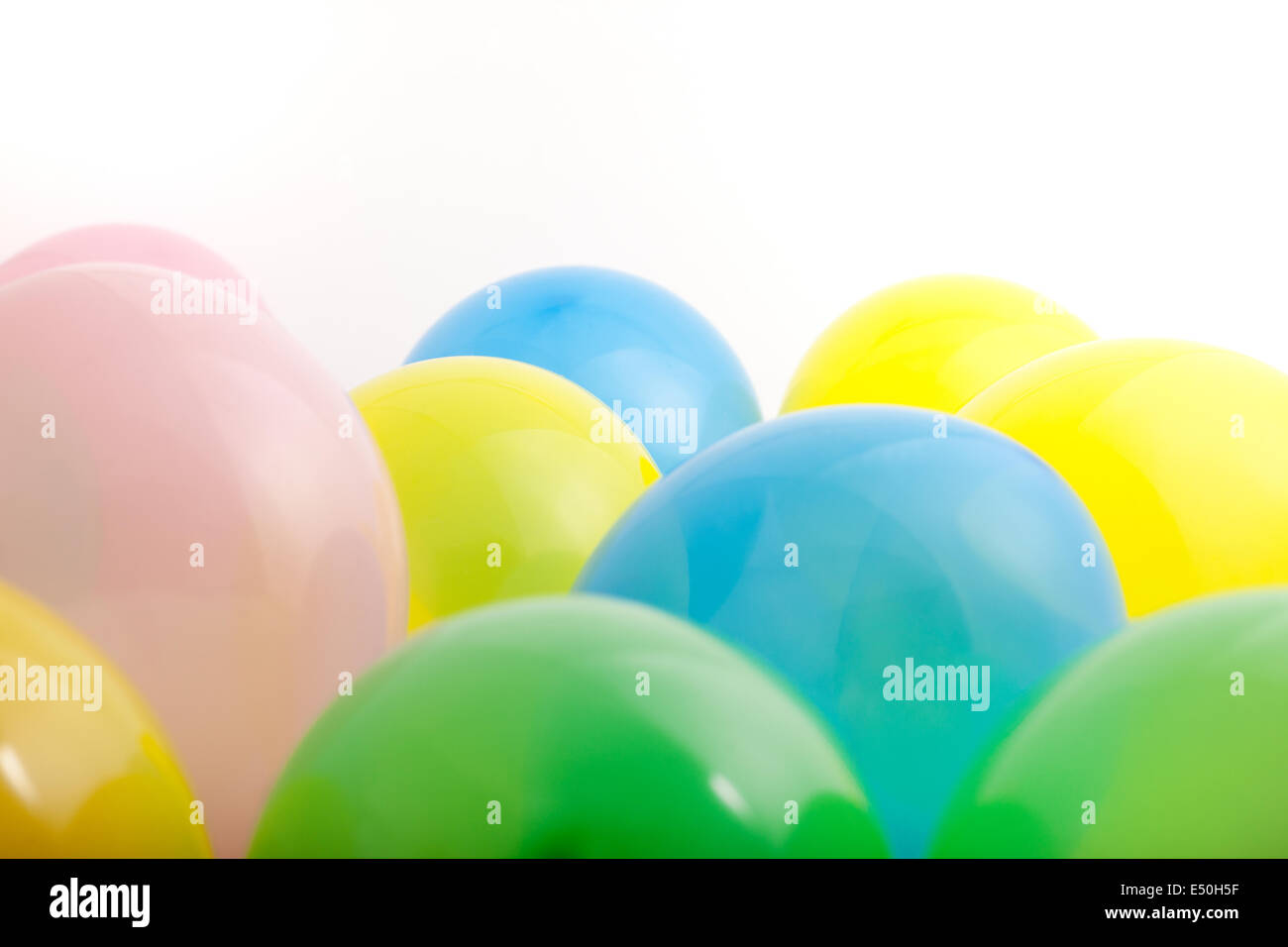 Multicoloured party balloons Stock Photo - Alamy