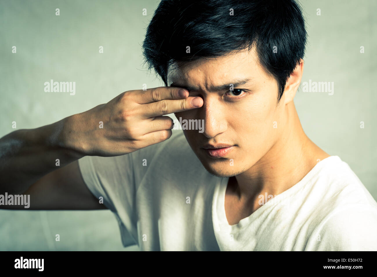 Man covering face dark hi-res stock photography and images - Alamy