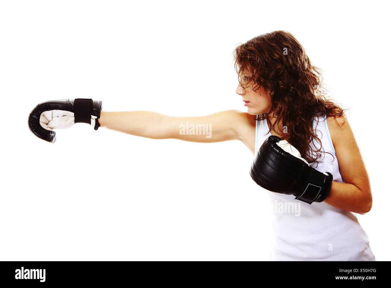 Female boxing isolated hi-res stock photography and images - Alamy