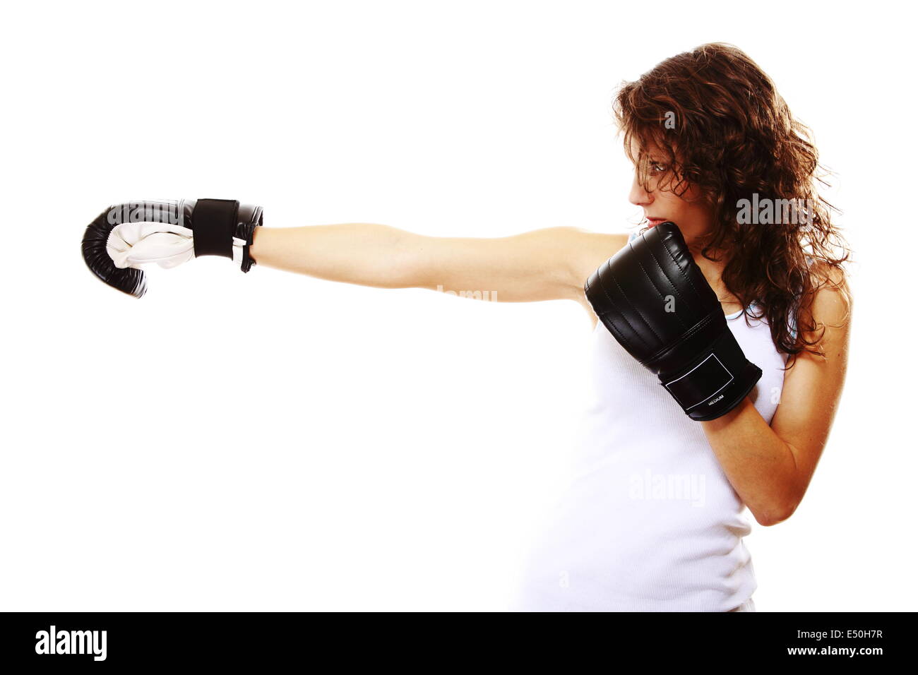 Female boxing isolated hi-res stock photography and images - Alamy