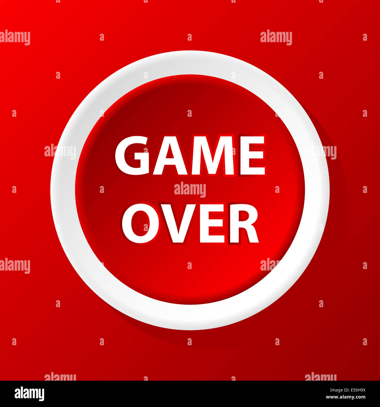 Game over icon Stock Photo - Alamy