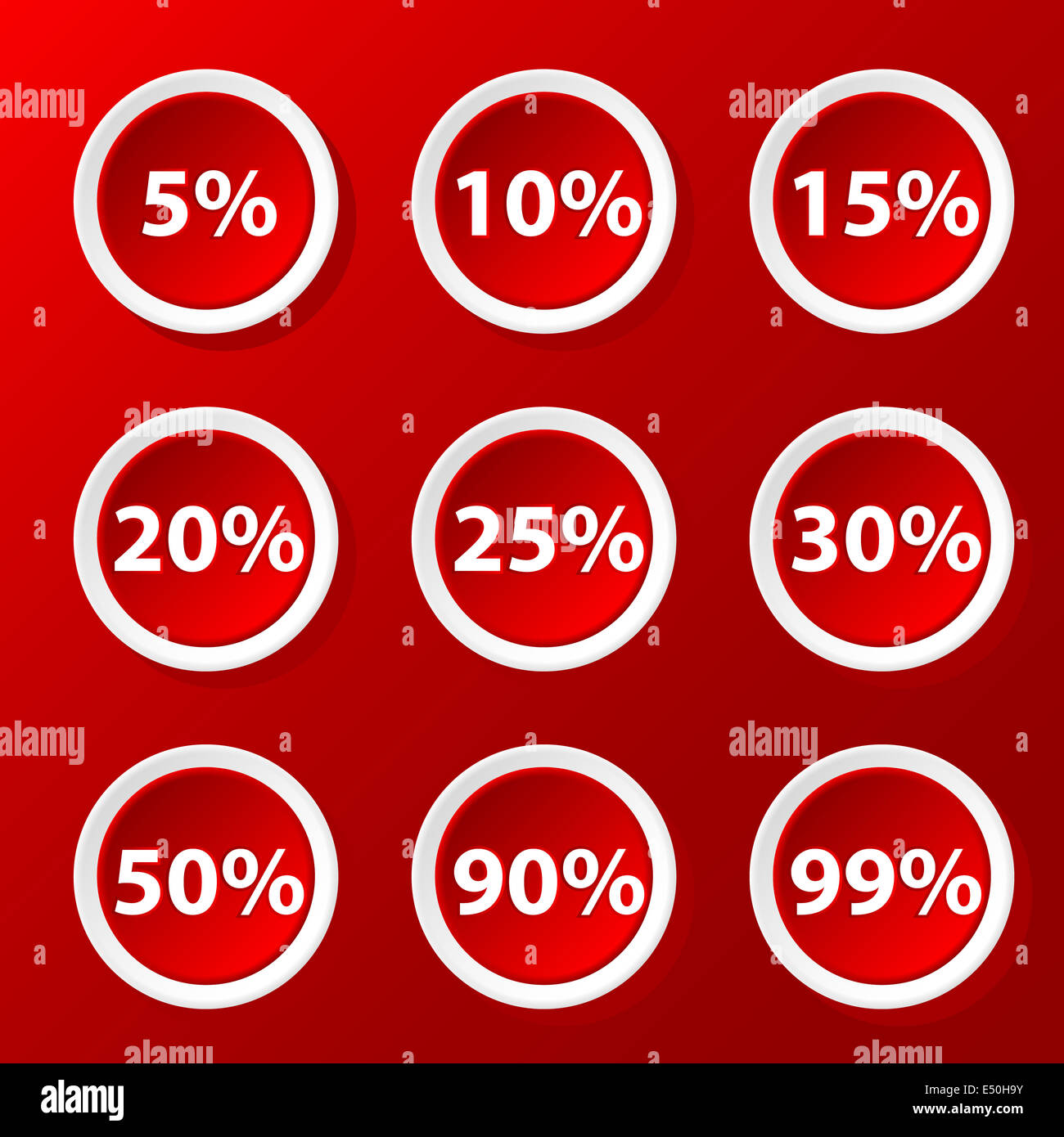 Percent off web button hi-res stock photography and images - Alamy