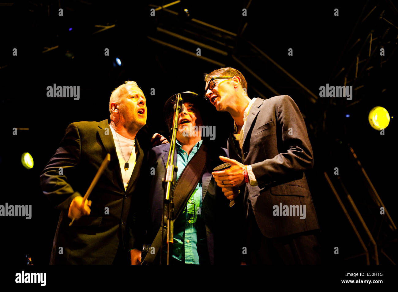 Rock Band Squeeze performing live at Larmer Tree Festival 17th July ...