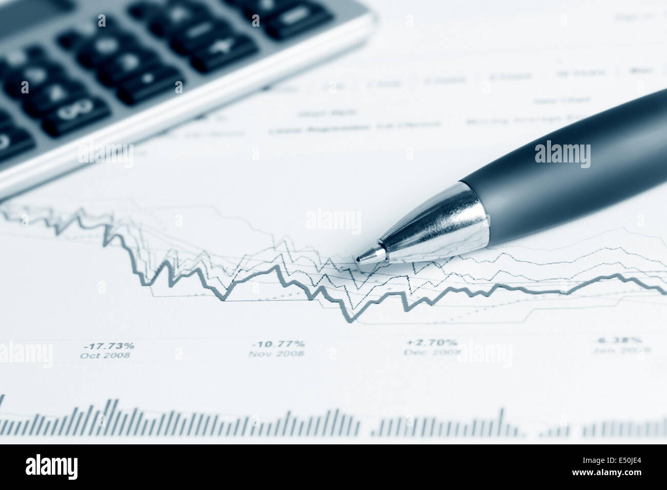 Financial graphs and charts analysis Stock Photo - Alamy