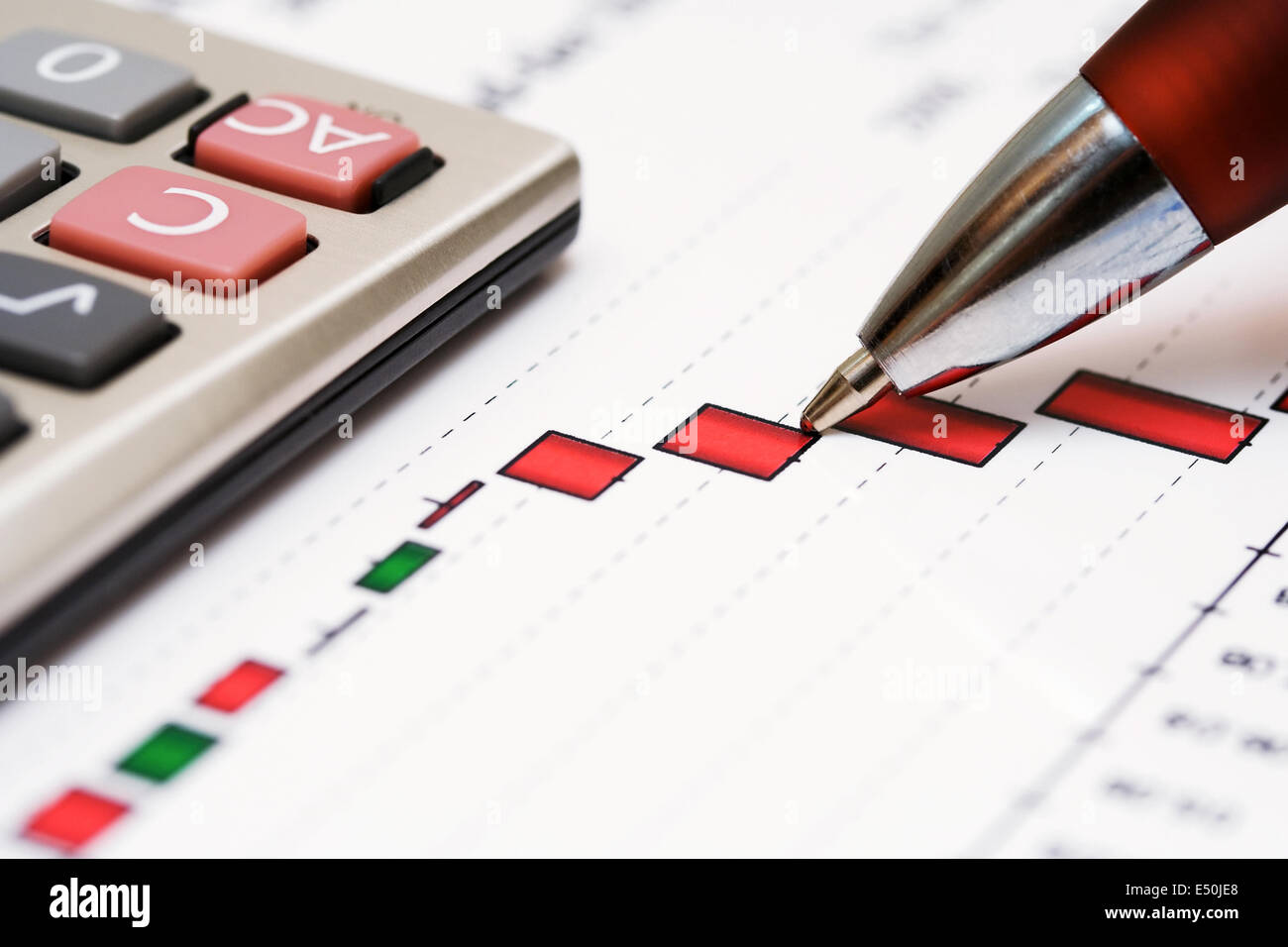Financial graphs and charts analysis Stock Photo - Alamy