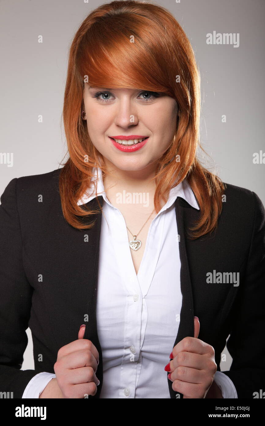 Beautiful young business woman standing Stock Photo - Alamy Beautiful young business woman standing Stock Photo - Alamy