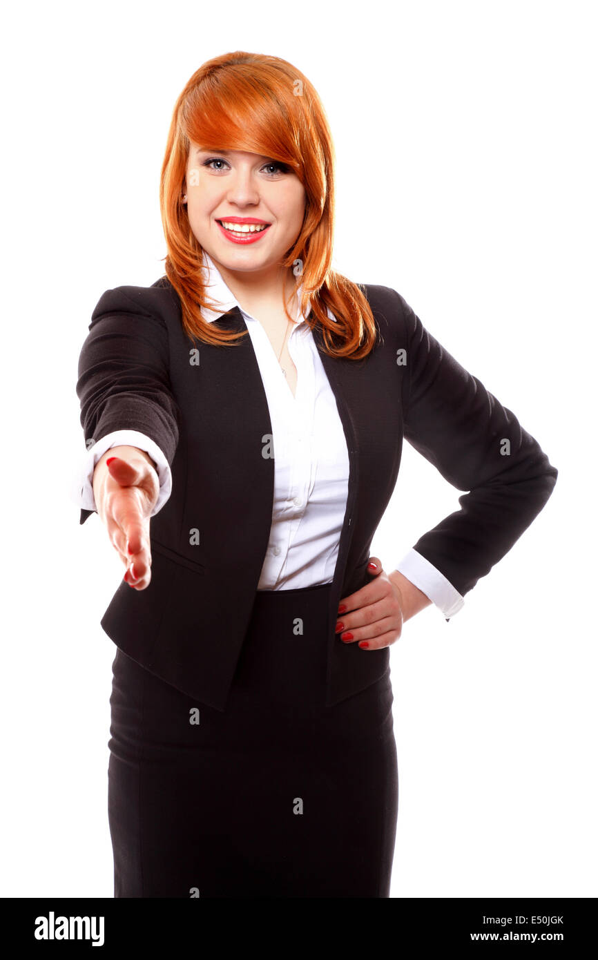 Woman hand extended handshake isolated hi-res stock photography and ...