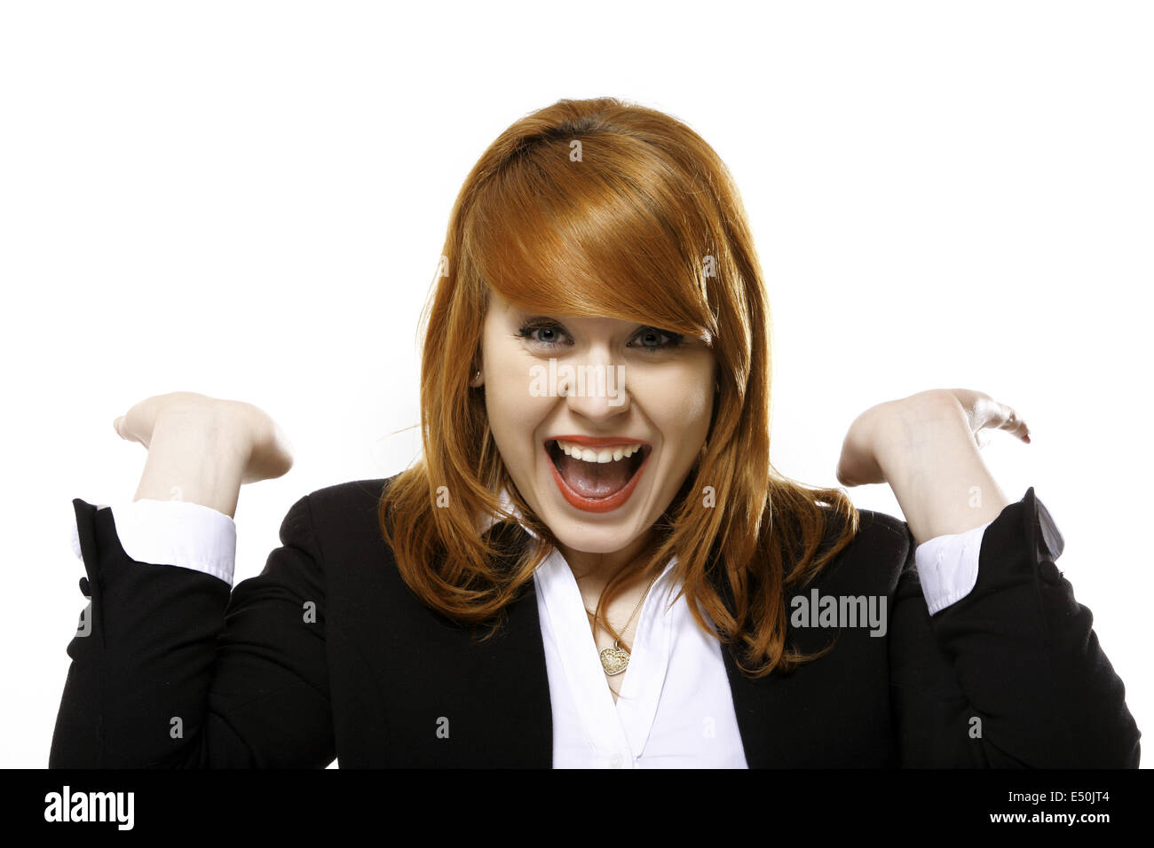 Business woman laughing hi-res stock photography and images - Alamy