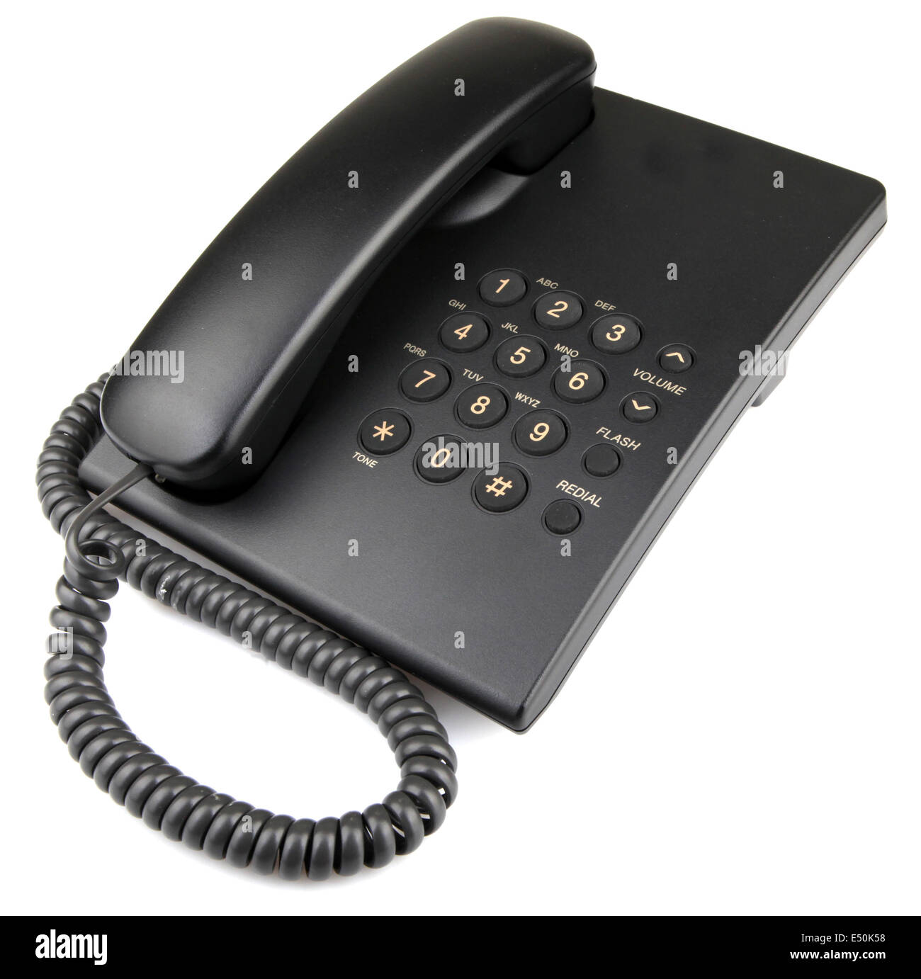 Curly cable Cut Out Stock Images & Pictures - Alamy