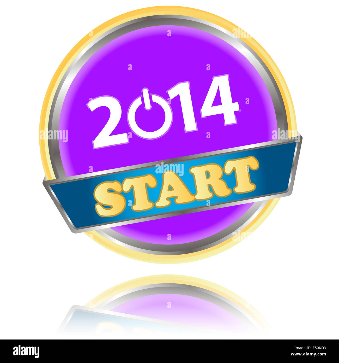 New Year 2014 icon Stock Photo - Alamy