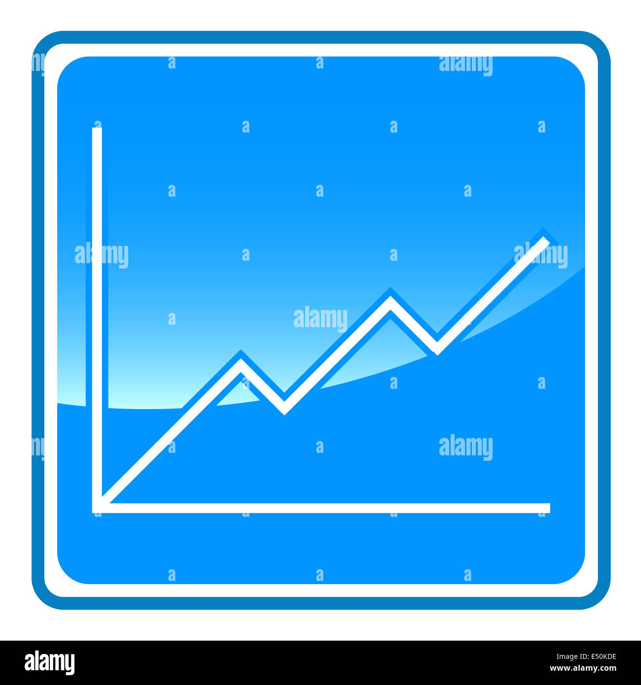 Blue document graph chart icon hi-res stock photography and images - Alamy