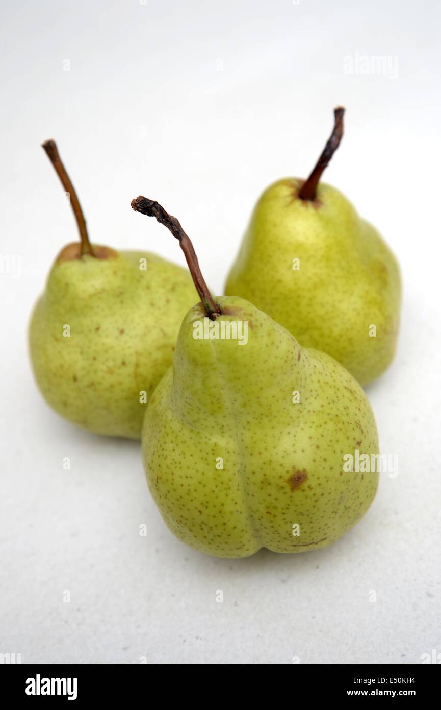 Fresh pears isolated on a kitchen bench Stock Photo - Alamy