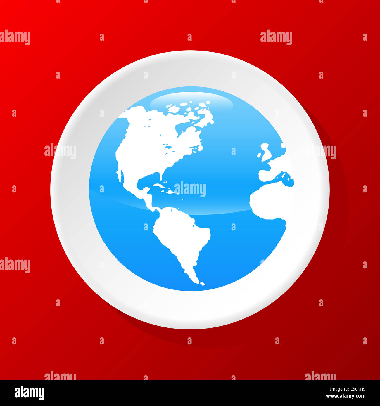 3d globe icon hi-res stock photography and images - Alamy