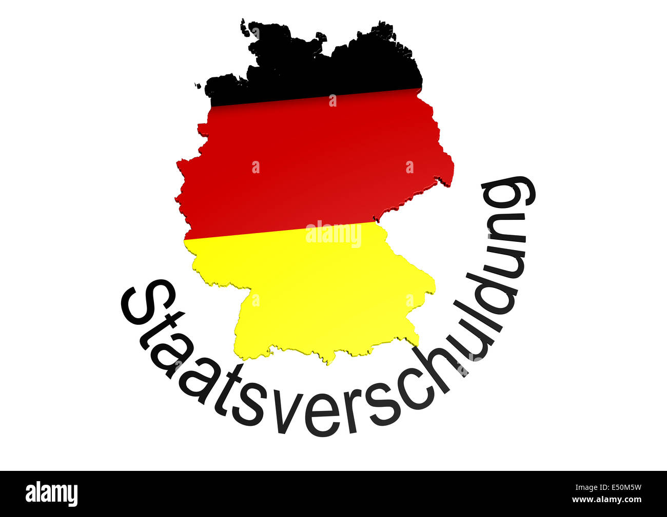 West germany map Cut Out Stock Images & Pictures - Alamy