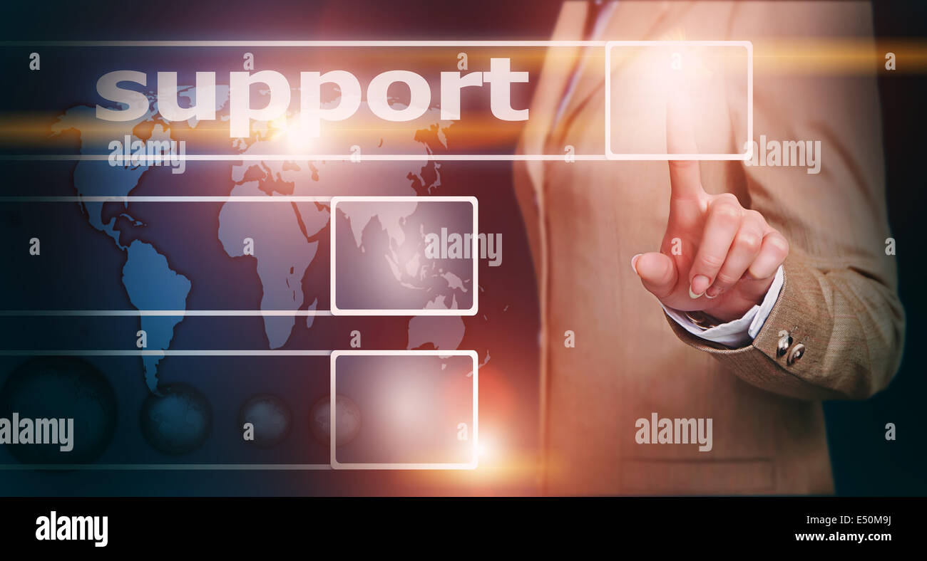 Hand and word of support hi-res stock photography and images - Alamy
