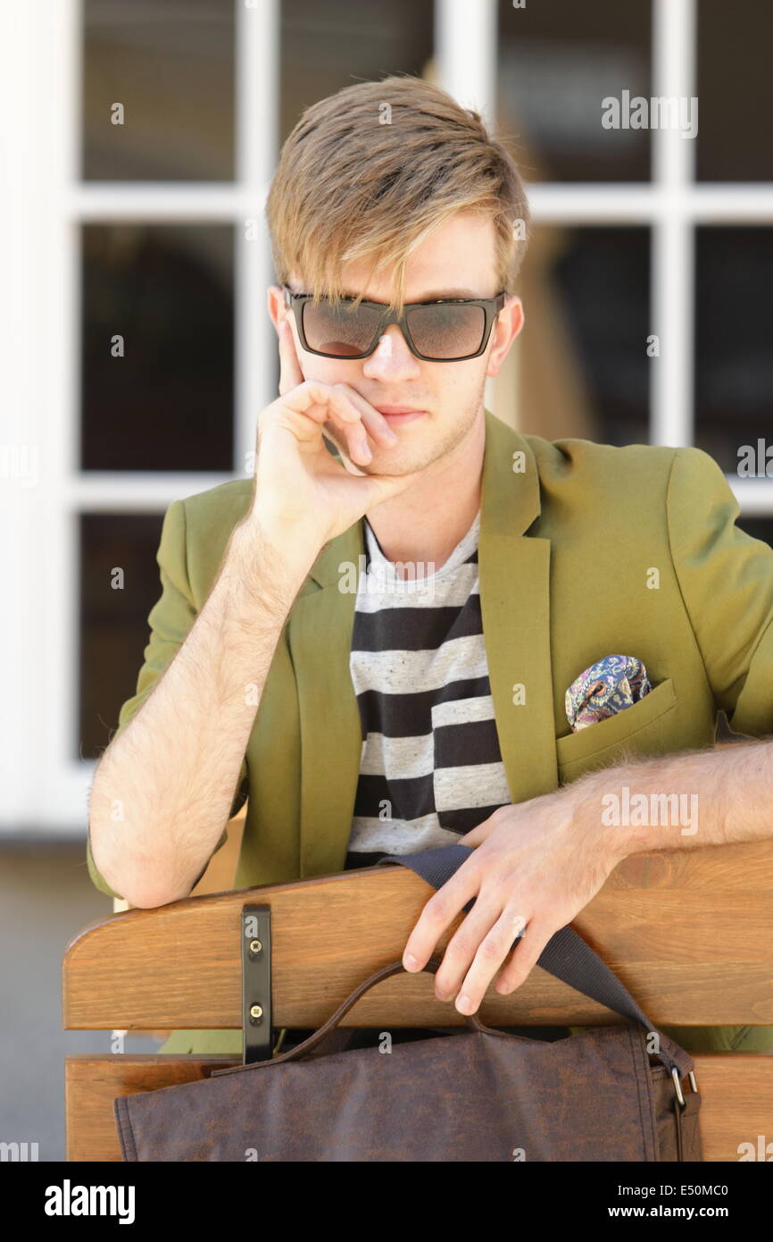 Handsome bench hi-res stock photography and images - Alamy