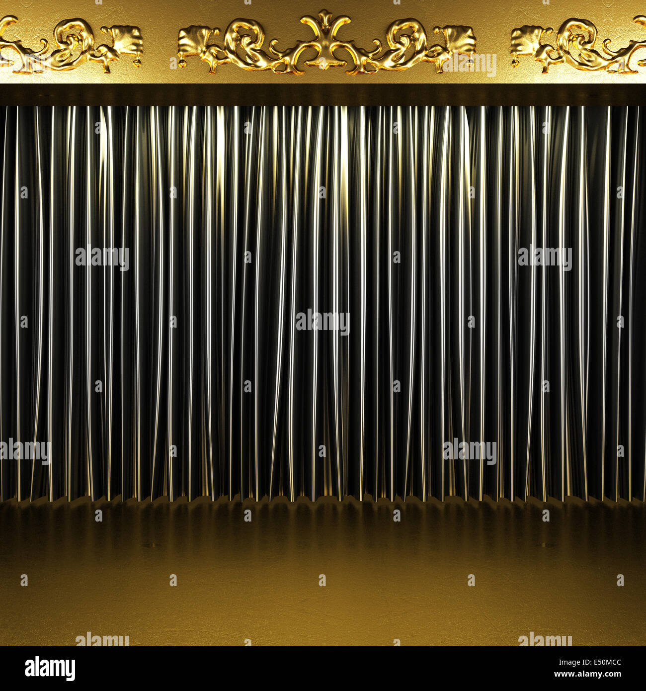 Black curtain stage hi-res stock photography and images - Alamy