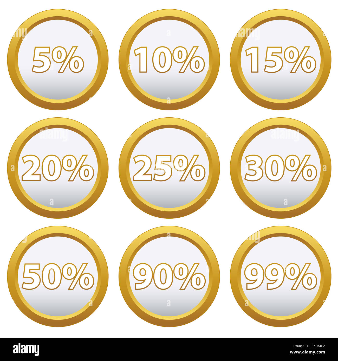 Gold icons hi-res stock photography and images - Alamy