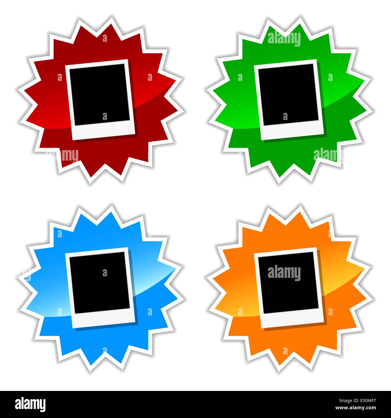 Photo icons set Stock Photo - Alamy