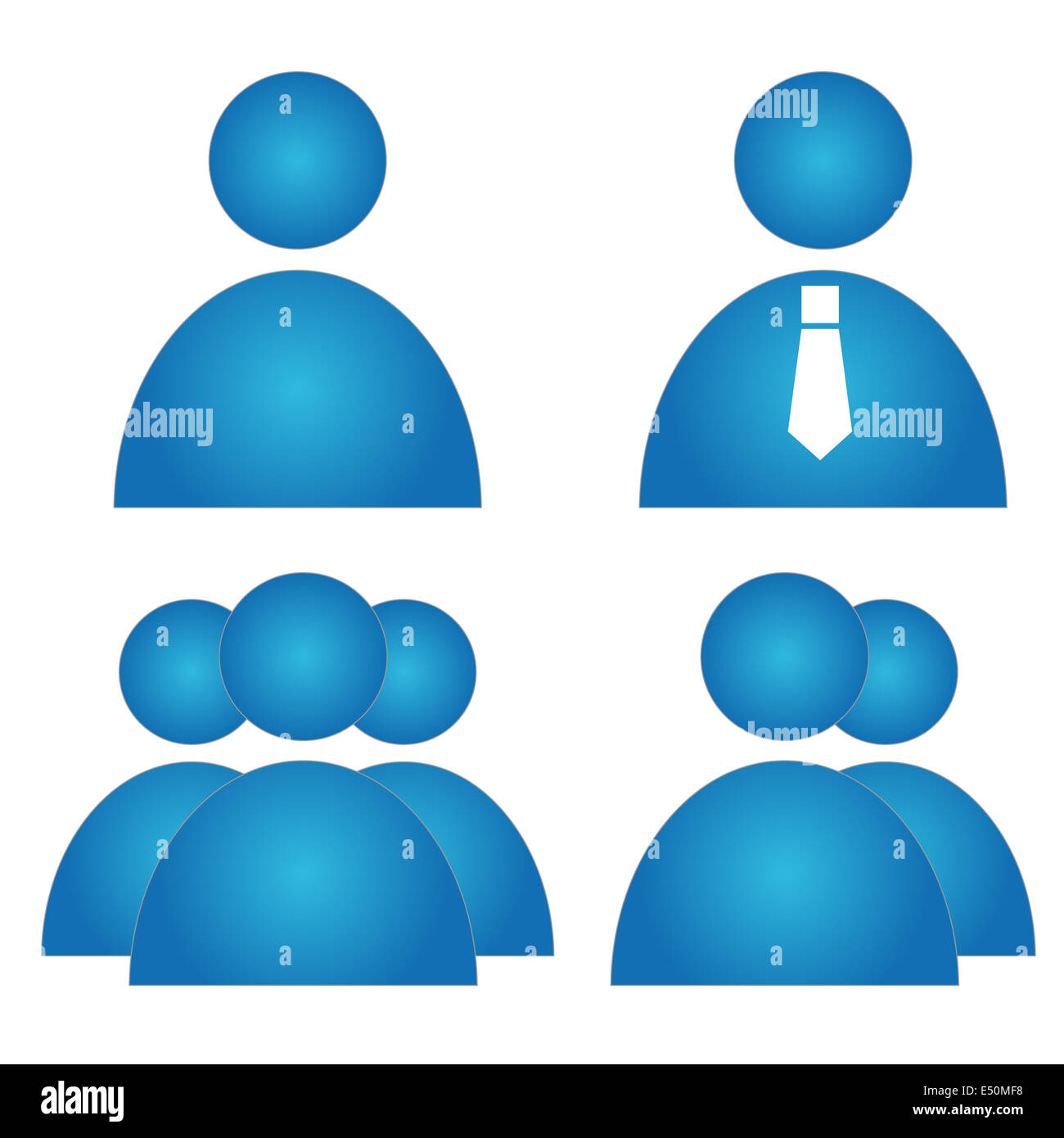 User icons set Stock Photo - Alamy