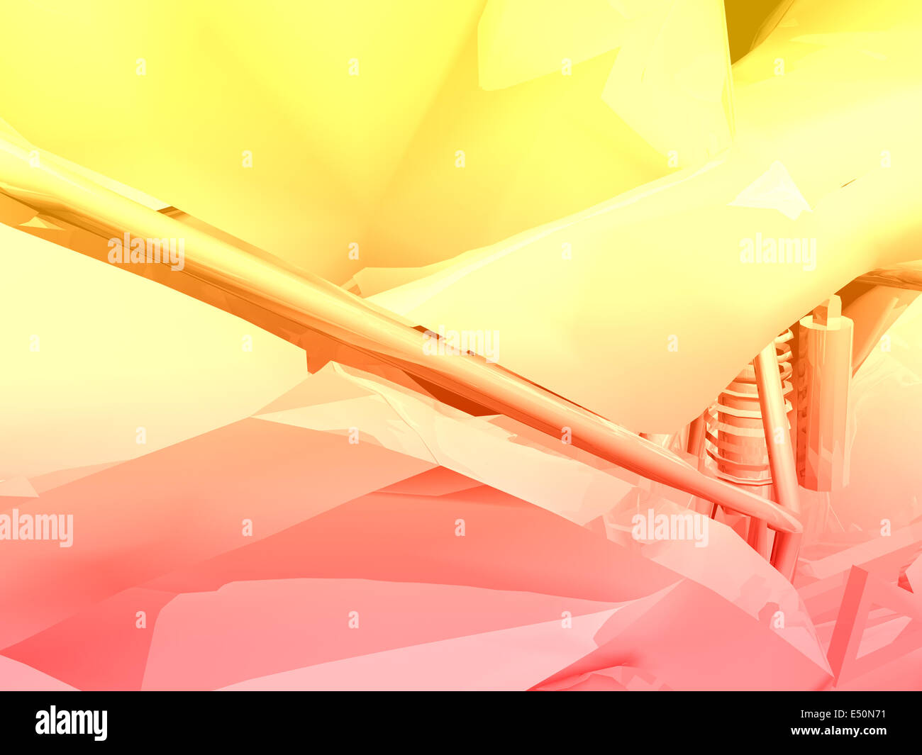 Illustration with shine effects and metal texture Stock Photo - Alamy