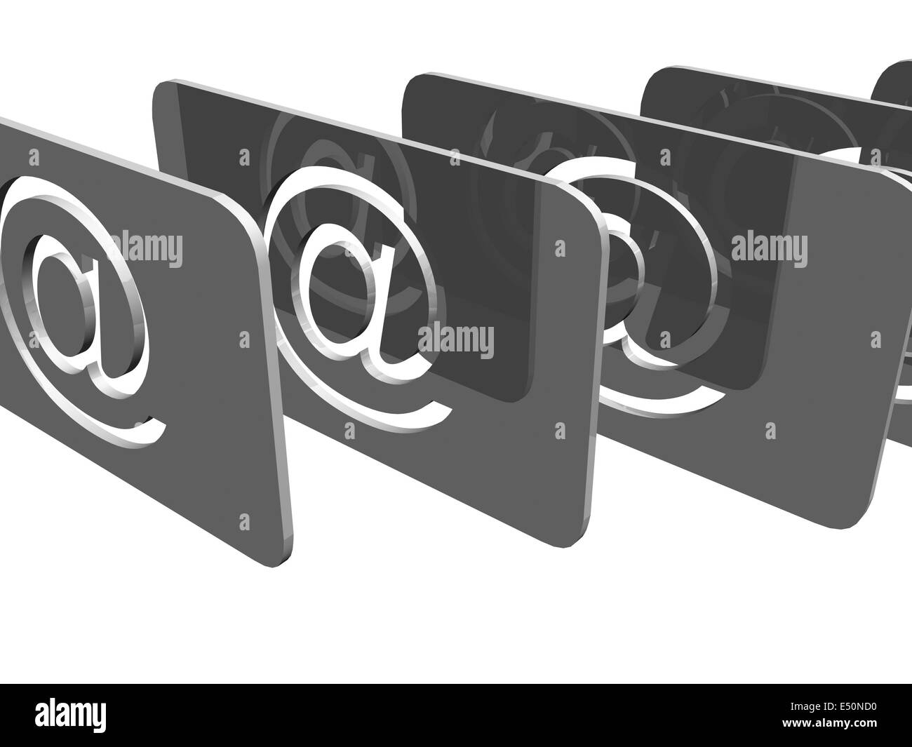 Email symbol´s illustration over white background Stock Photo - Alamy