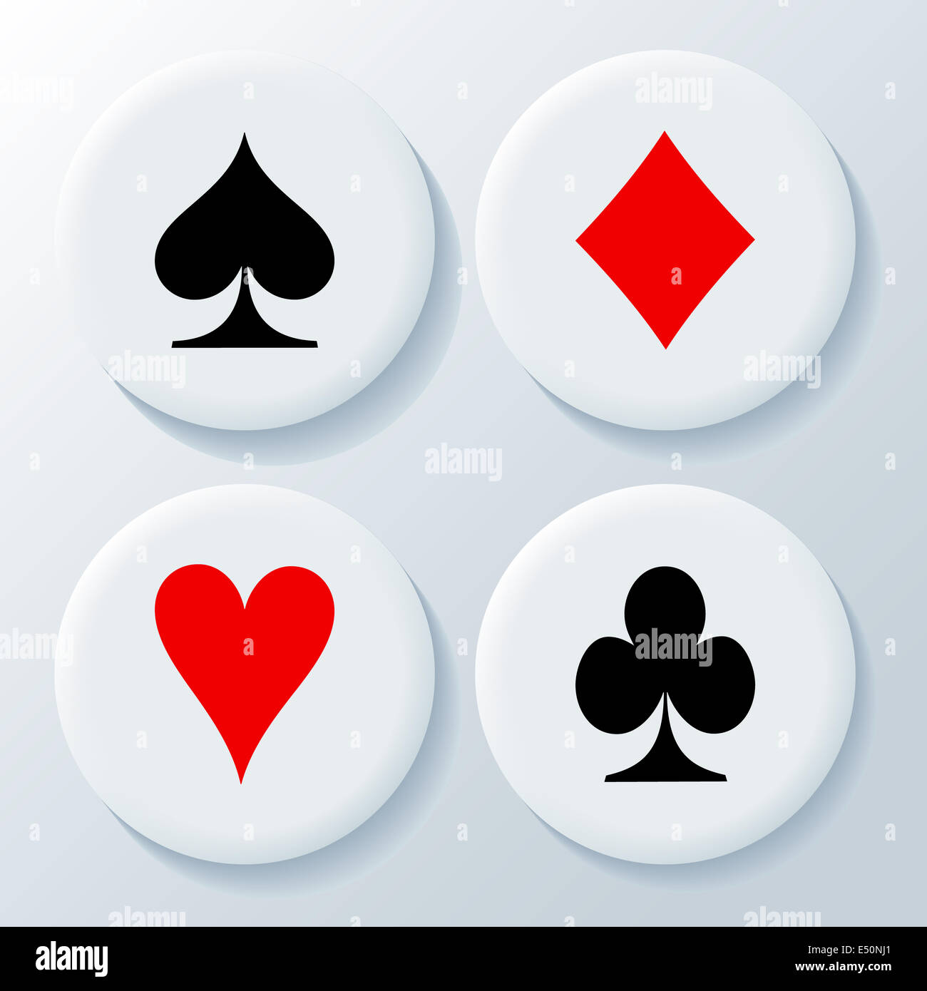 New playing card's signs Stock Photo - Alamy