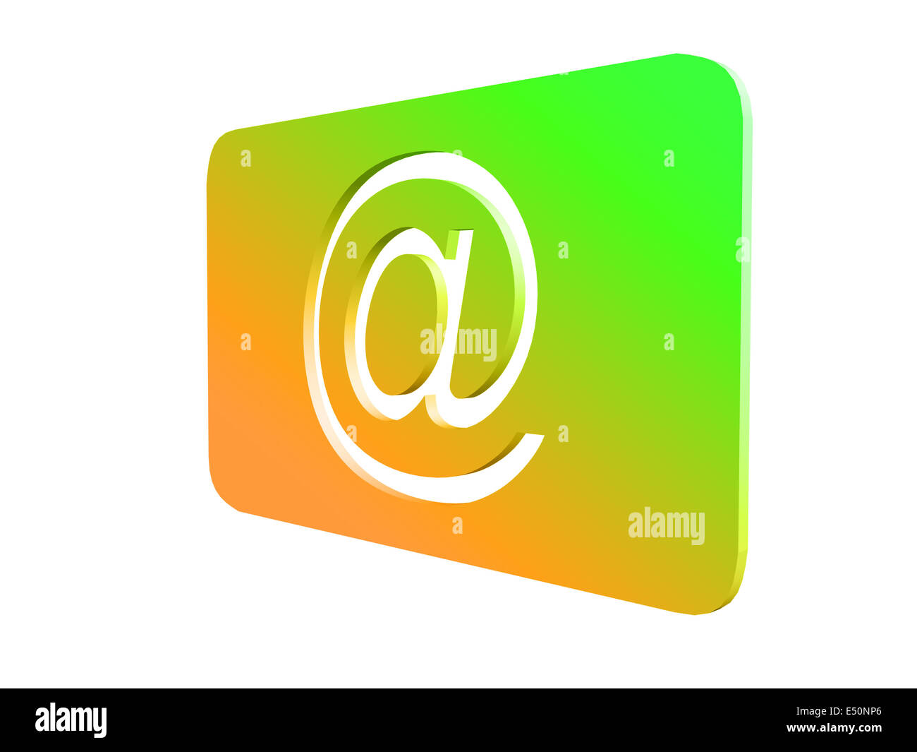 Email symbol´s illustration over white background Stock Photo - Alamy
