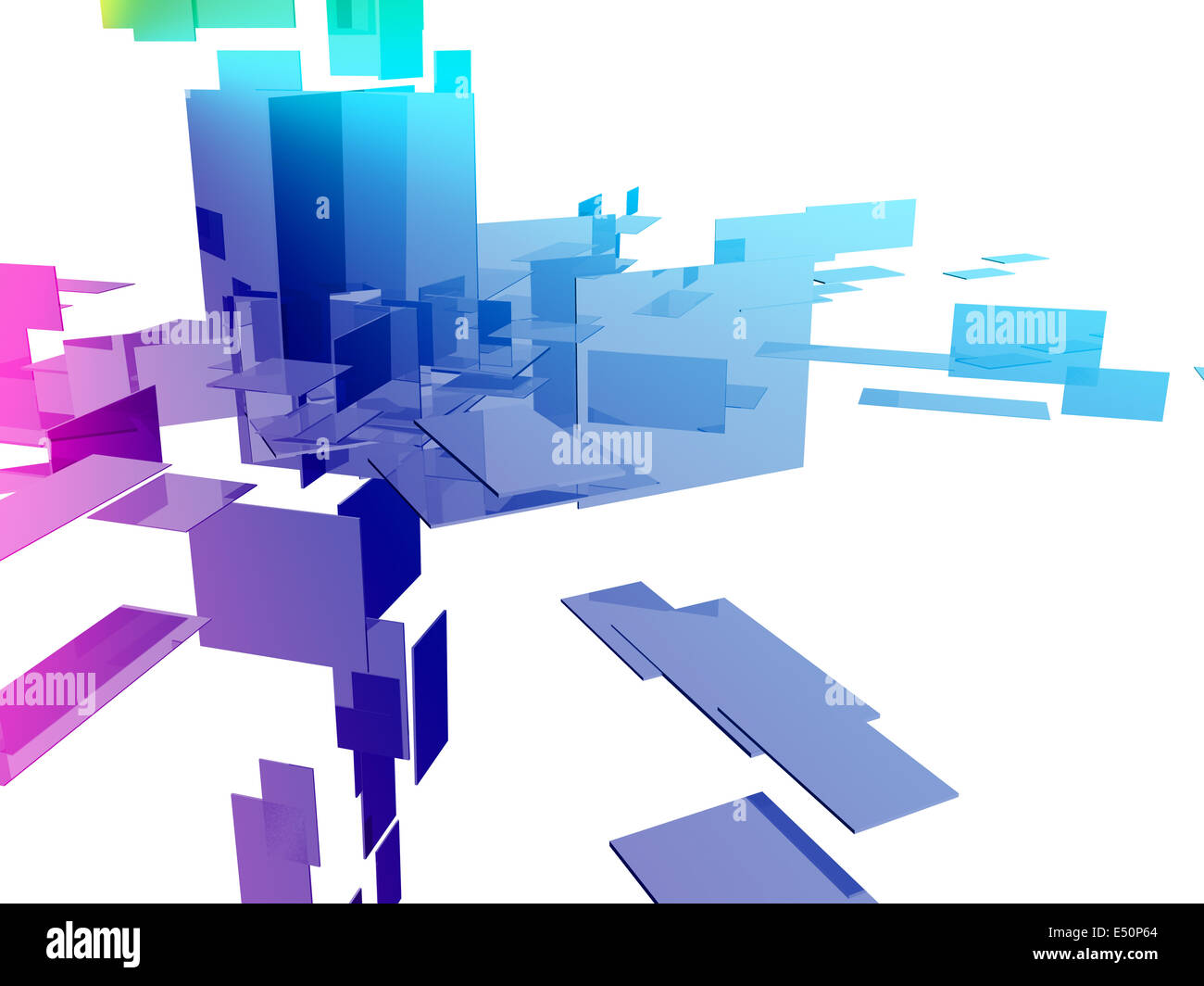 3d cubes with glossy light effects Stock Photo - Alamy