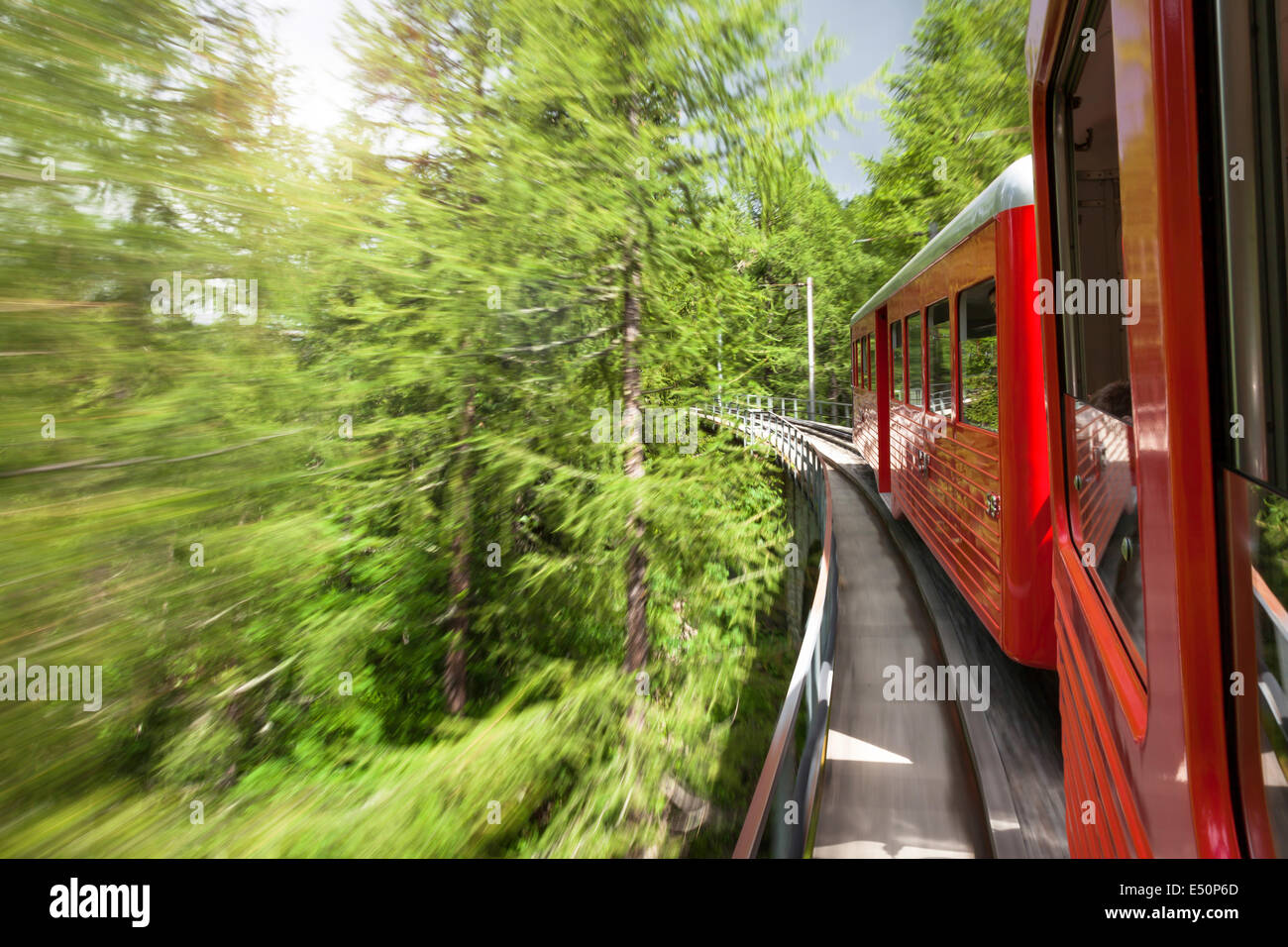 Chamonix Station Montenvers Train France High Resolution Stock ...