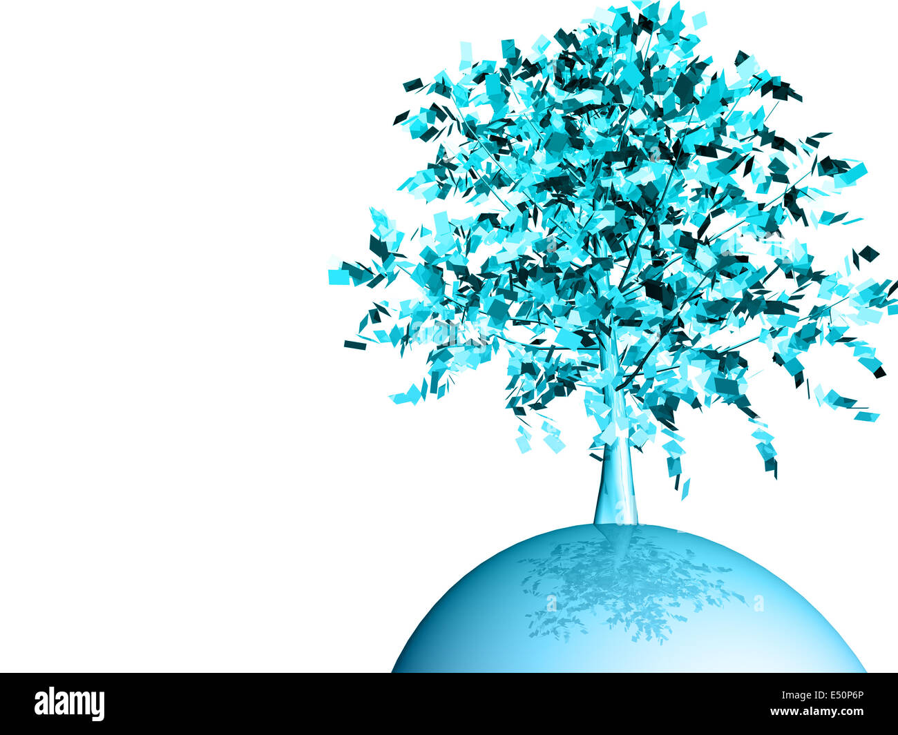 3d tree with glossy light effects Stock Photo - Alamy