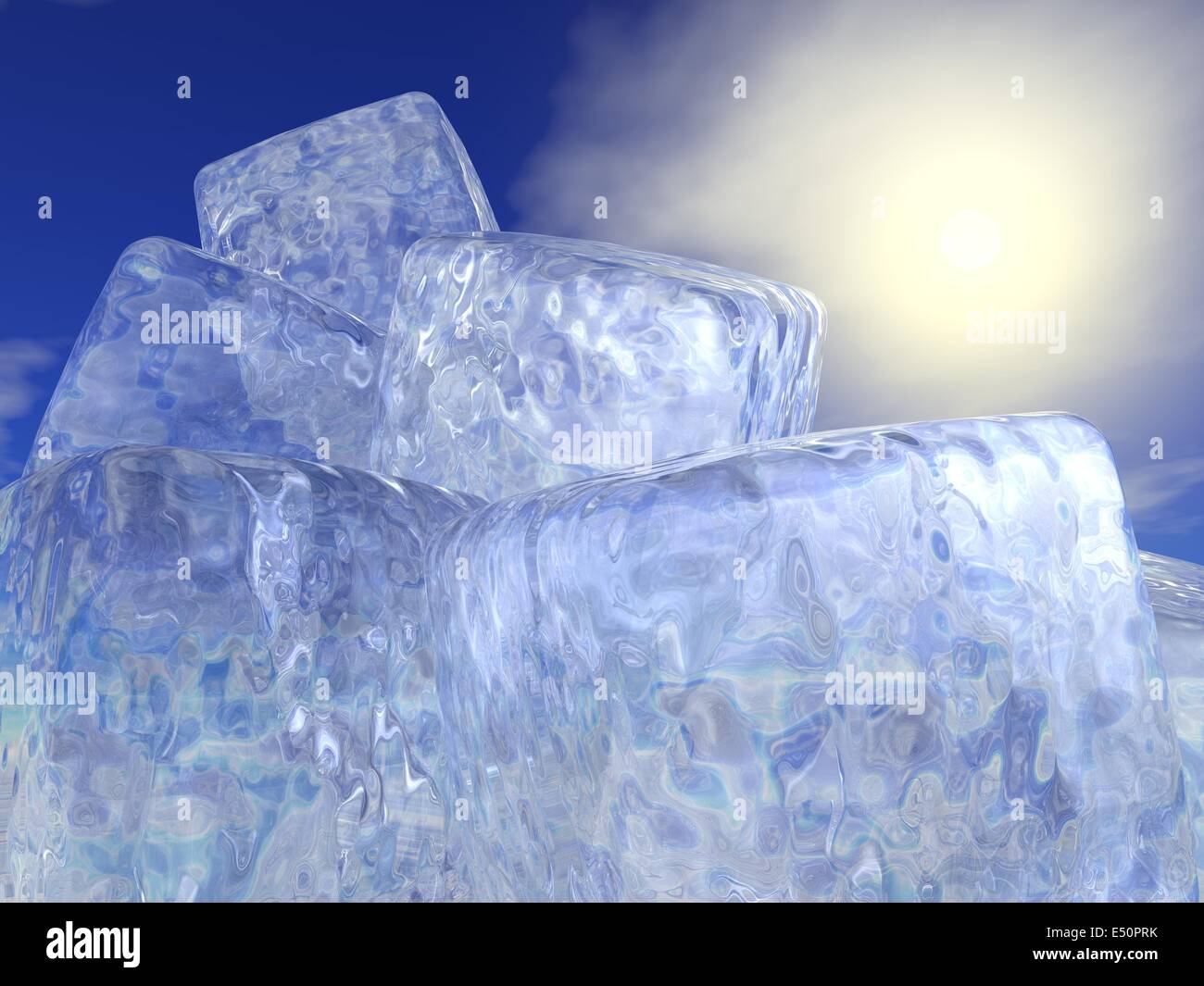 Ice cube melting sun hi-res stock photography and images - Alamy