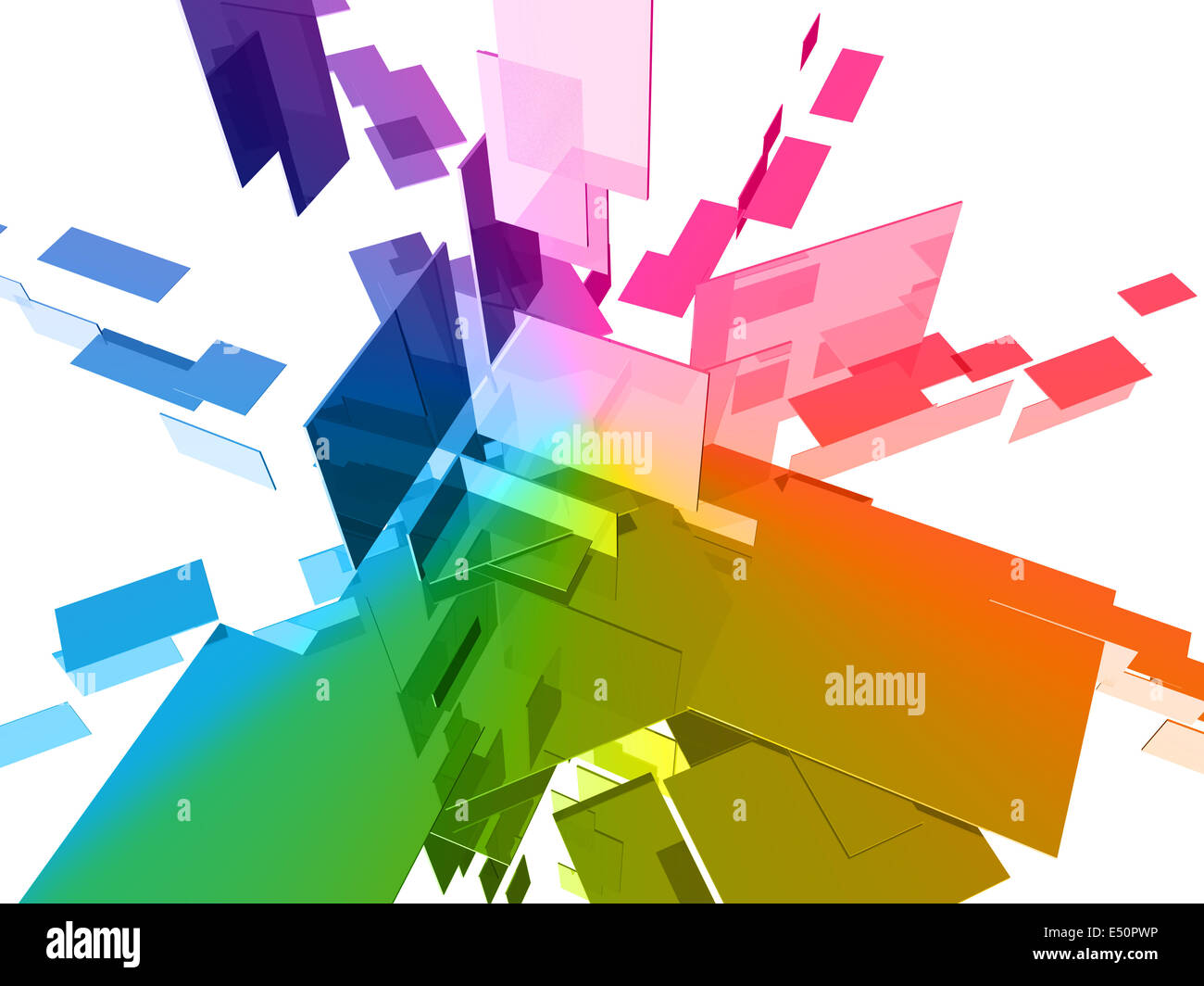 3d cubes with glossy light effects Stock Photo - Alamy