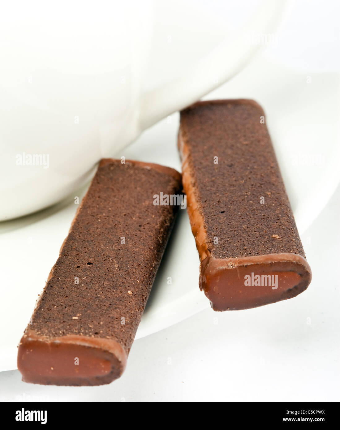White and dark chocolate sticks hi-res stock photography and images - Alamy