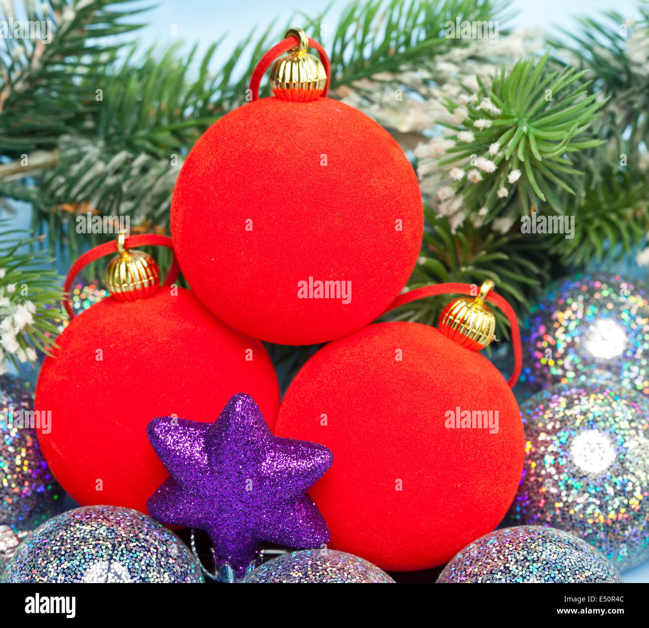 New Year's balls Stock Photo - Alamy