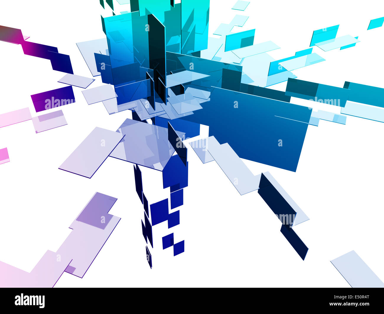 3d cubes with glossy light effects Stock Photo - Alamy