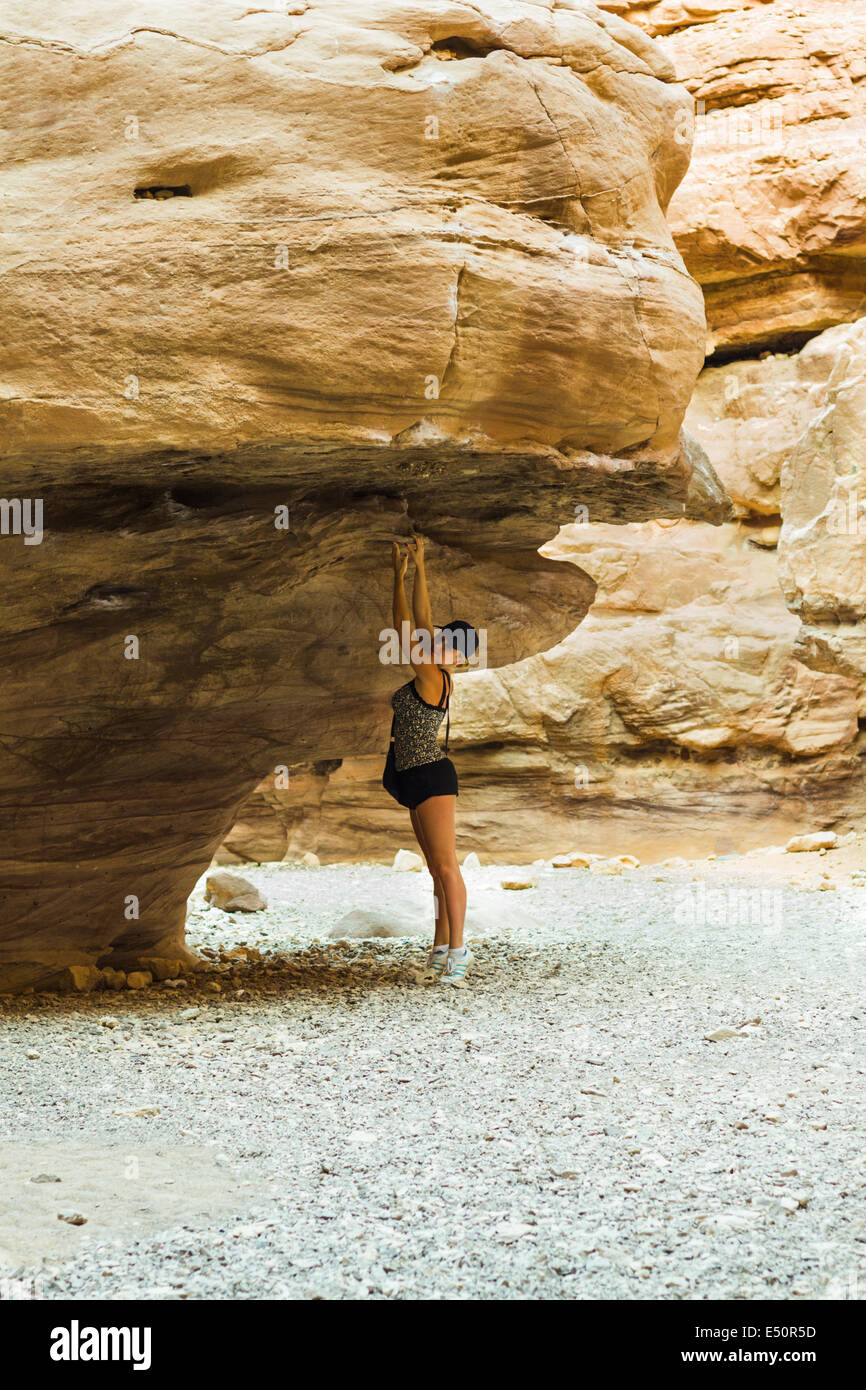 girl and the rocks Stock Photo - Alamy