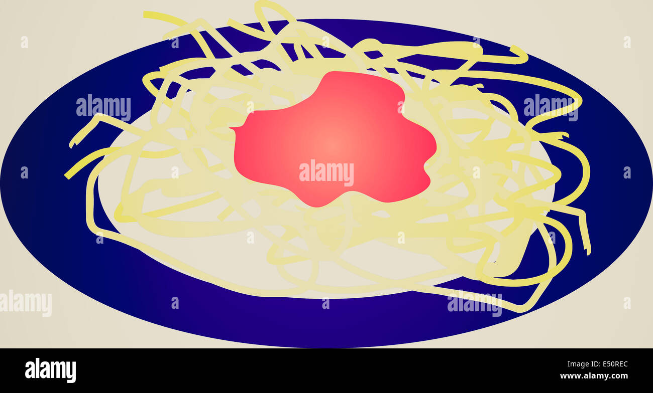 Vintage look Spaghetti Stock Photo - Alamy