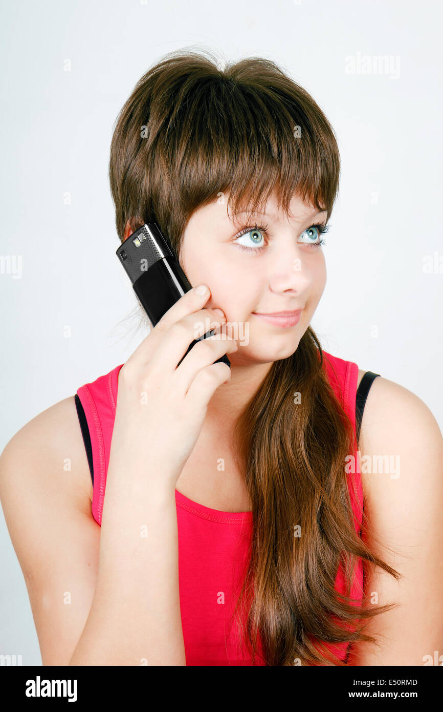 Teen Talking On Cell Phone