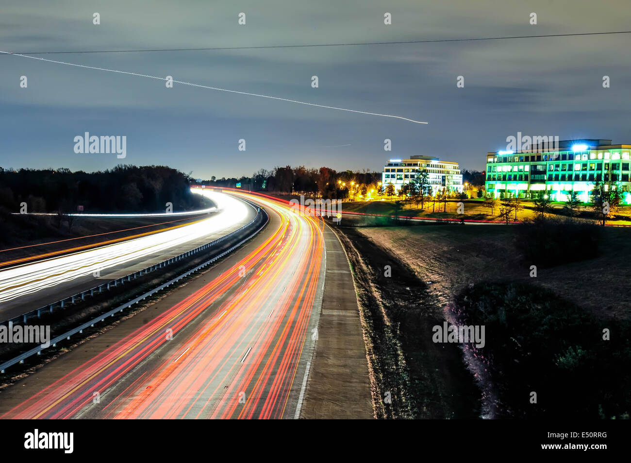 evening highway and sky traffic Stock Photo - Alamy