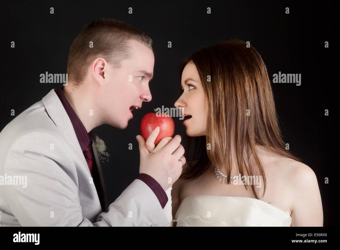 Biting man hi-res stock photography and images - Alamy