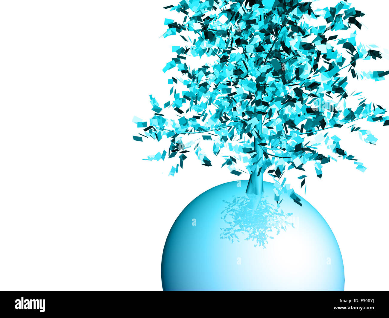 3d tree with glossy light effects Stock Photo - Alamy