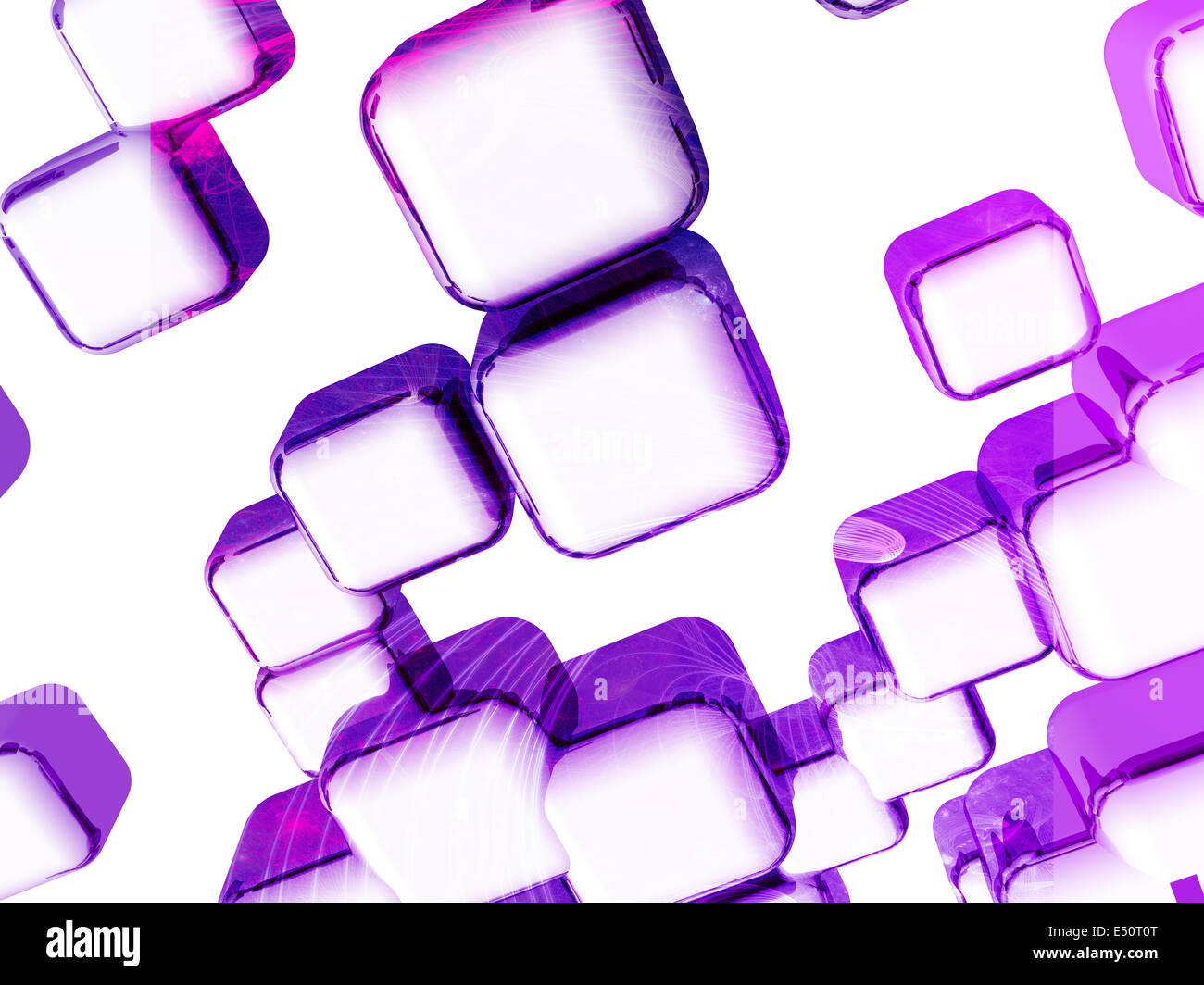 3d cubes with glossy light effects Stock Photo - Alamy