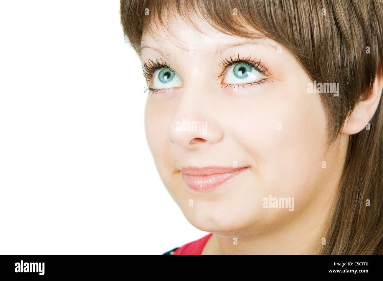 portrait of a beautiful blue-eyed girl Stock Photo - Alamy