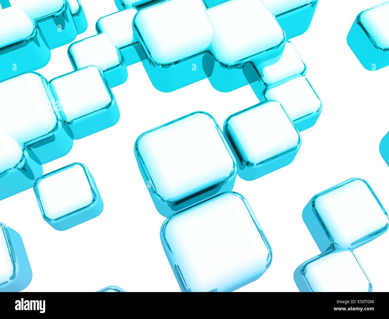 3d cubes with glossy light effects Stock Photo - Alamy