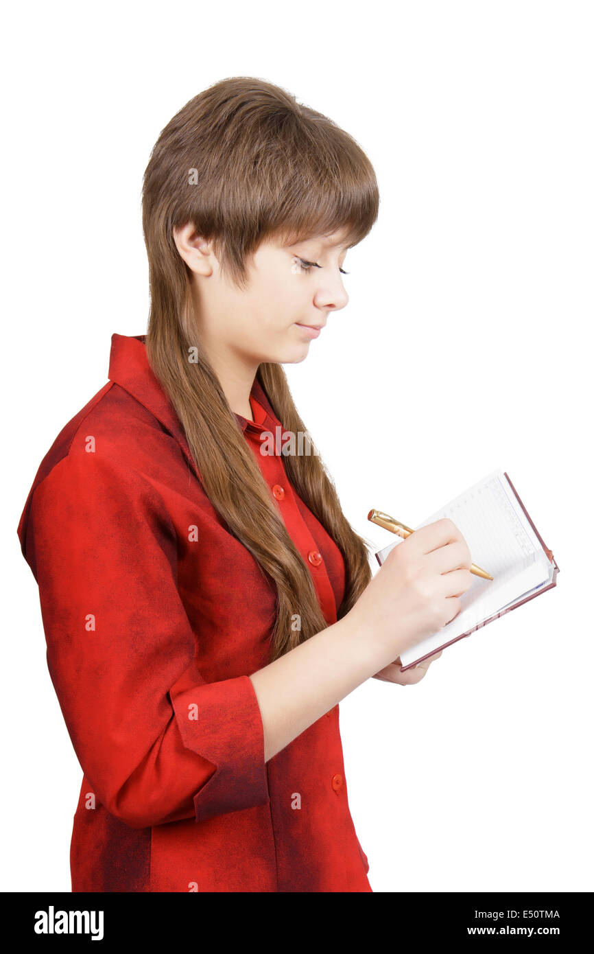 Woman pad pen hi-res stock photography and images - Alamy