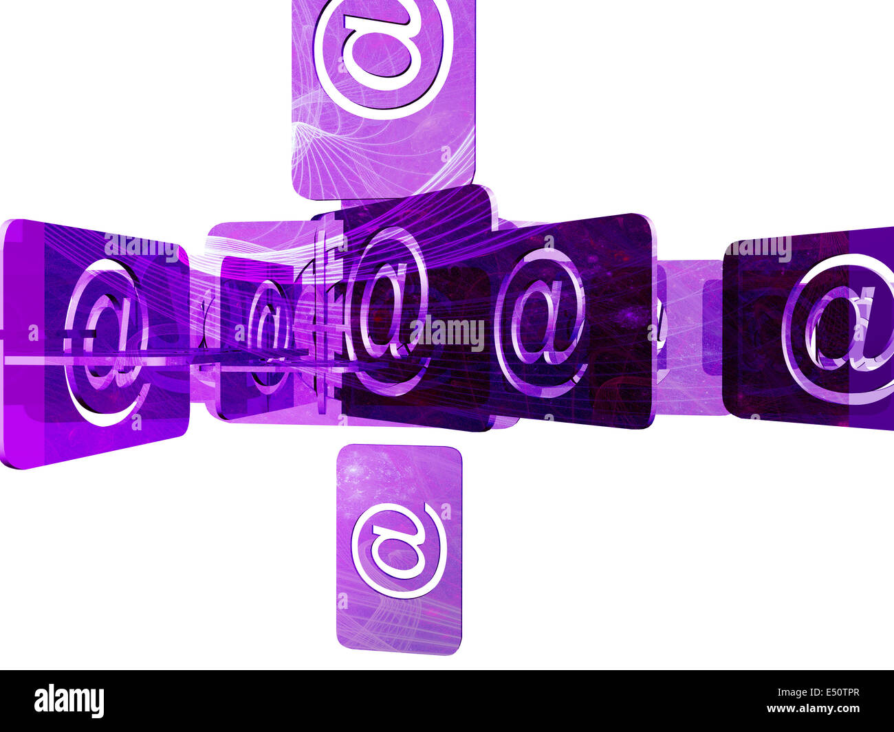 Email symbol with glossy light effects Stock Photo - Alamy